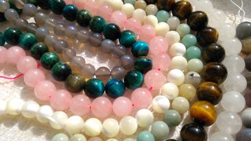 Бусины из натурального камня с Алиэкспресс. Распаковка с Алиэкспресс.