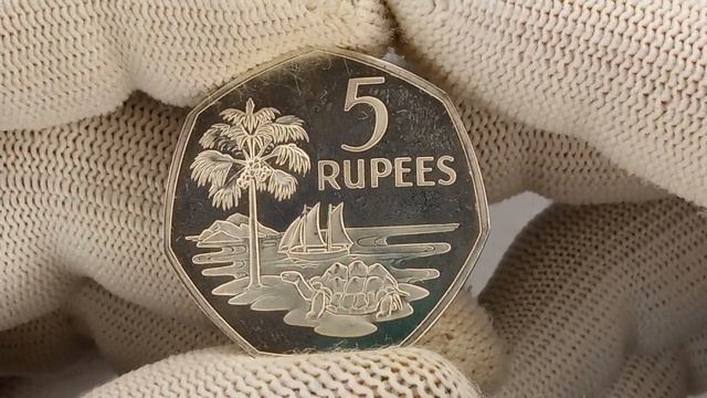 Сейшелы 5 рупий, 1972 года.