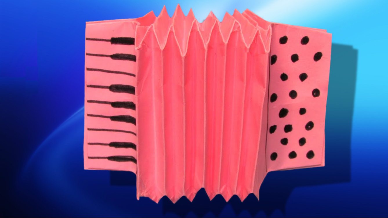 Оригами легко: Аккордеон, гармошка