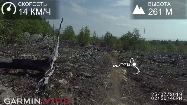 Спуск  кросс-канти в велопарке Нюдоайвенч Мончегорск