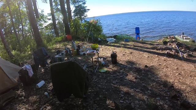 Рыбалка на реке Свирь. Ивинские разливы ?. День третий.