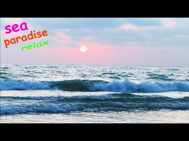 Нежный Шум Моря и Закат, Звуки Волн Для Сна и Релаксации. 4K Gentle Sound of the Sea and Sunset