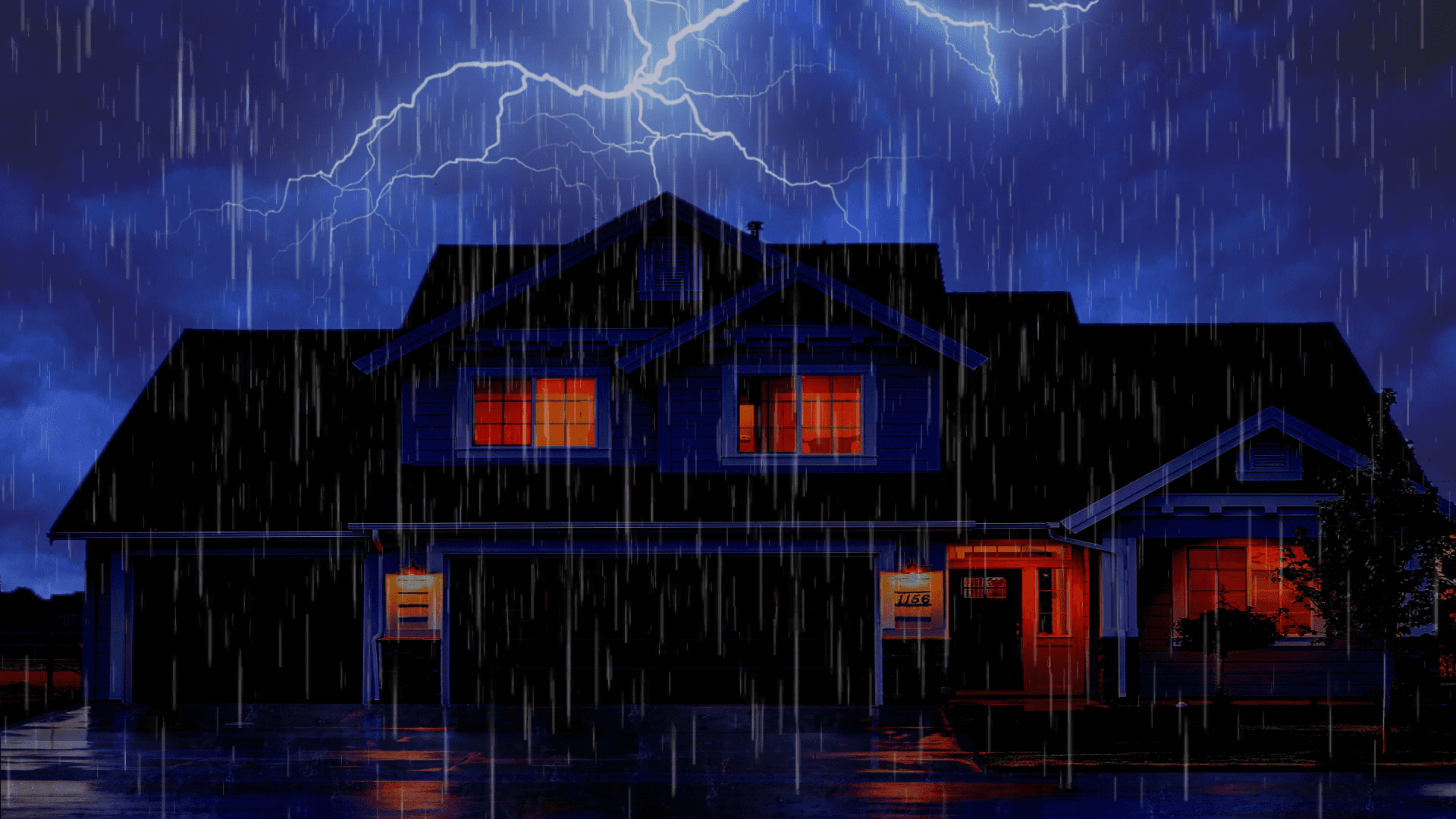 Шум дождя с грозой помогут вам заснуть