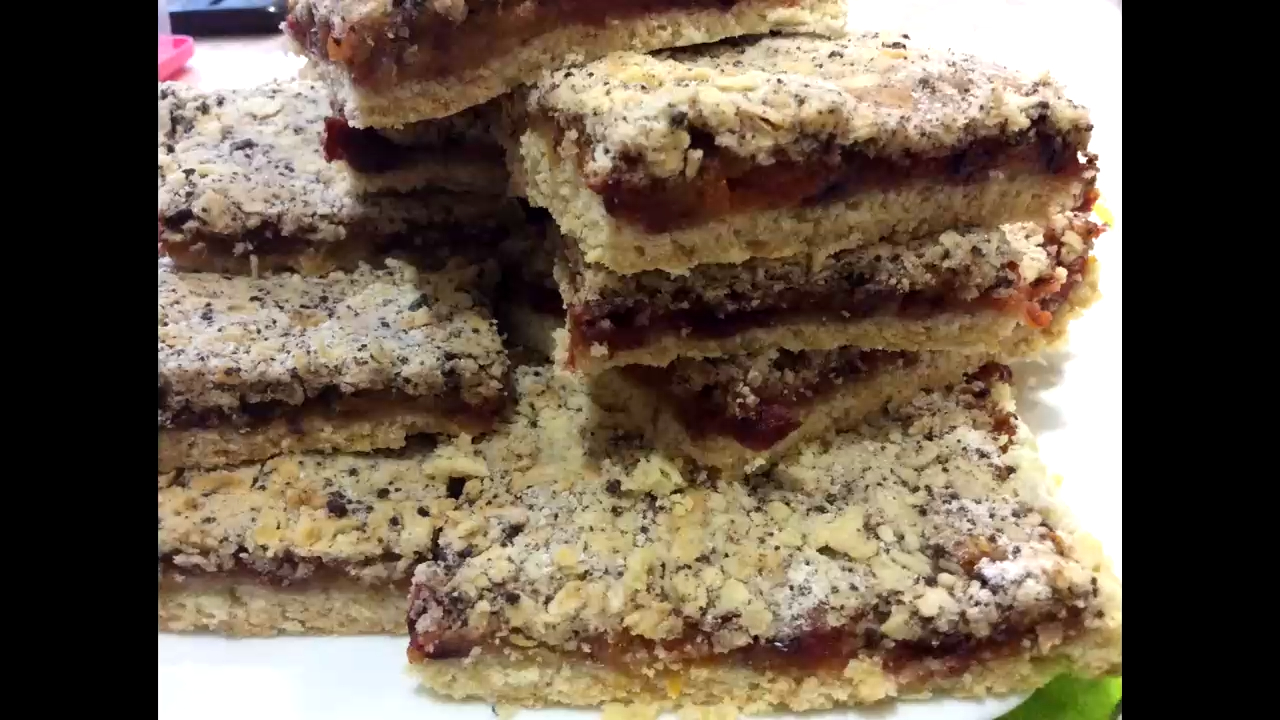 Быстрая выпечка.БЕЗ ЯИЦ.Нежное песочное печенье с фруктовой начинкой.