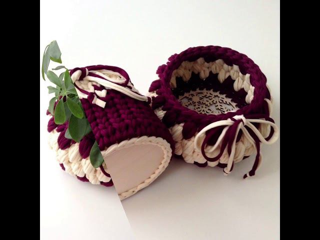 Корзины из трикотажной пряжи