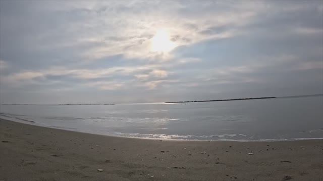 Морской берег утром