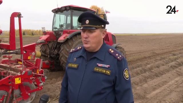 14.10.2022. Мамадыш-ТВ. Сбор урожая в КП-17.