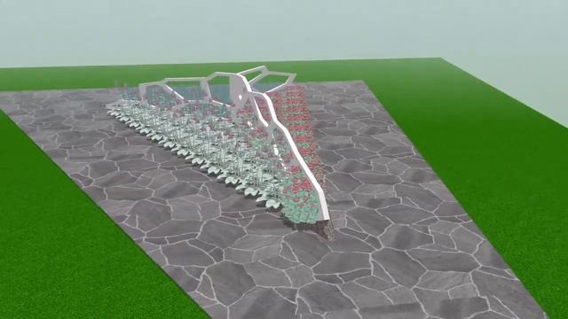 Снежная вершина, клумба с арт-объектом.mp4