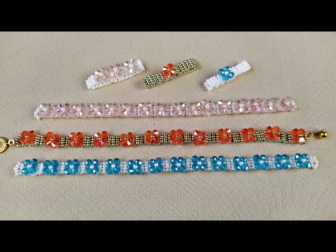 Украшения из бисера. Работы из бисера. Браслет из бисера. Мастер класс. Пошаговый мк.