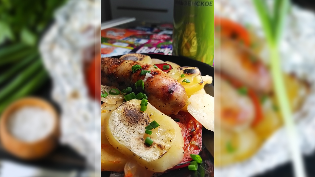 [Ужин без заморочек] Купаты с картошечкой в духовке