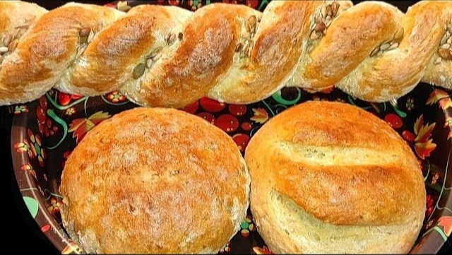 Домашний ХЛЕБ в духовке рецепт БЕЗ замеса на горячей воде | Как легко и быстро приготовить хлеб