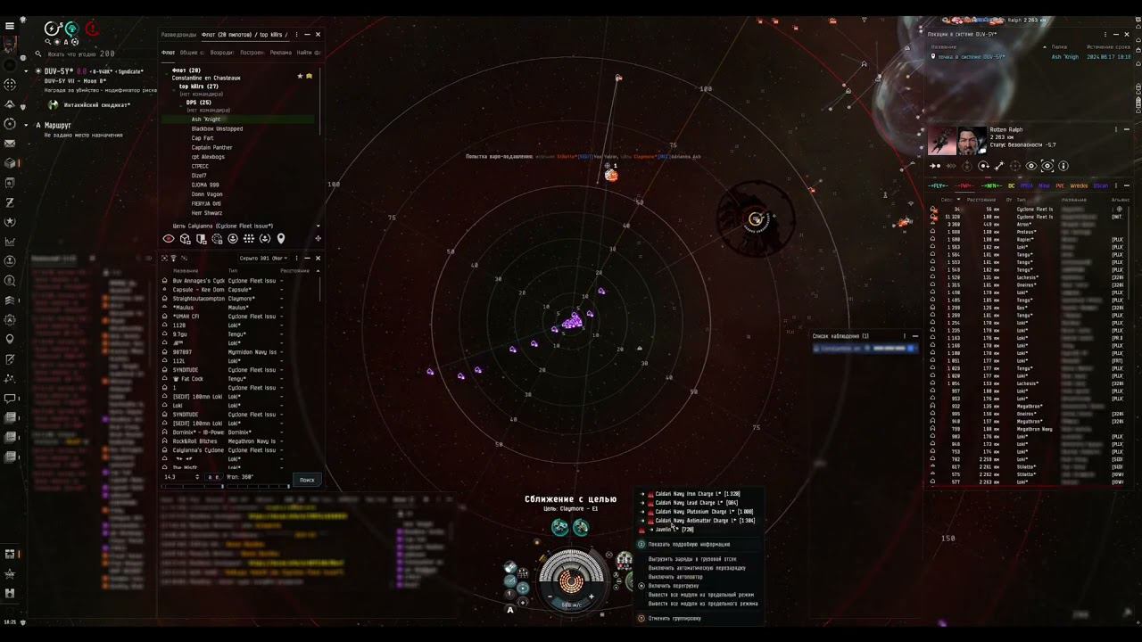 EVE Online. 2024 06 15 CAMELOT Battle at DUV-5Y (FC Constantine en Chasteaux)