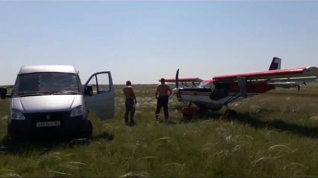 с. Киевка отработал аэротрактор.