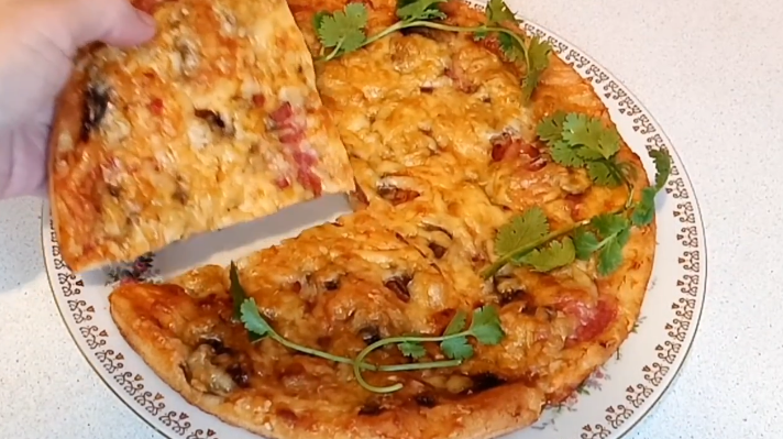 Пицца в духовке. Быстро и просто..mp4