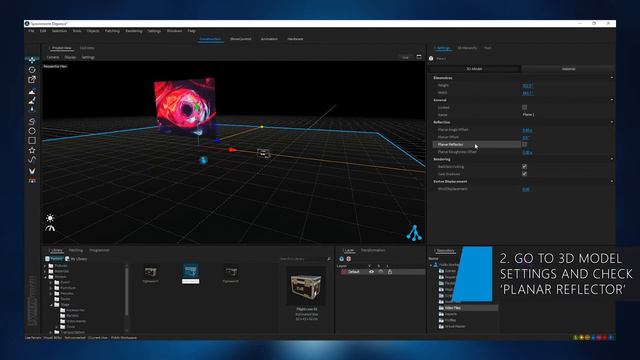 Depence² настройка плоских отражений