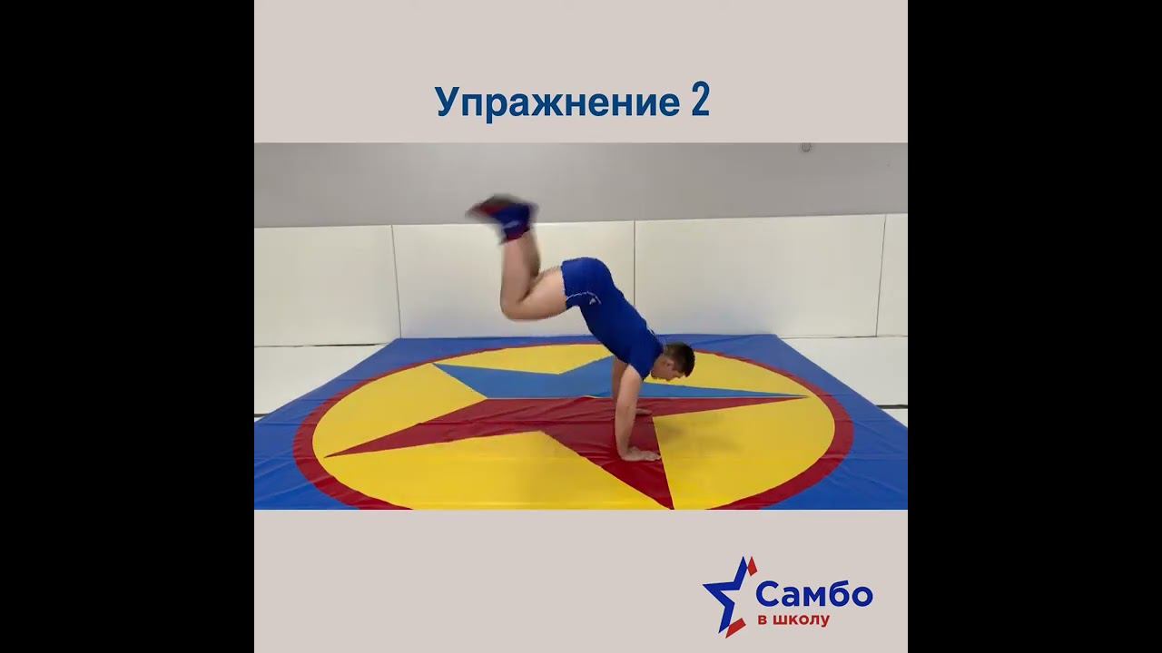 9 класс 2 упражнение   Самостраховка на руки прыжком