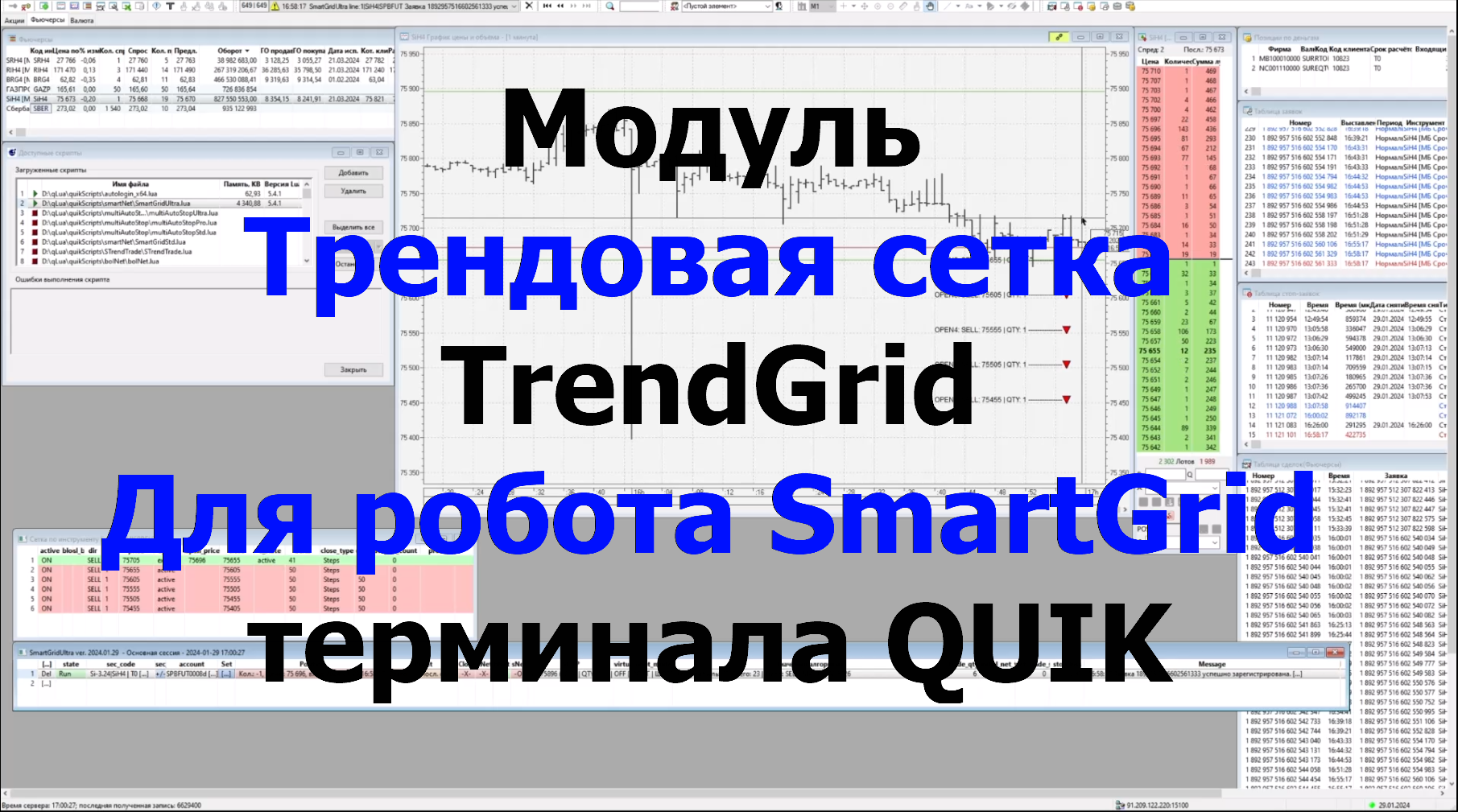 Модуль "Трендовая сетка" для робота SmartGrid - QUIK