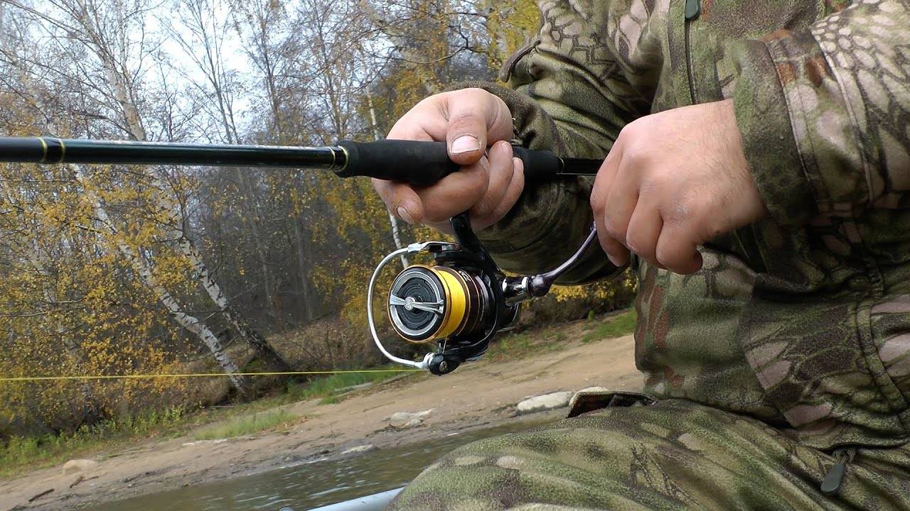 Ловля окуня без отводного | На красивой реке | Поздняя осень