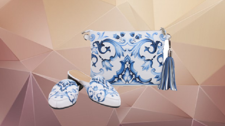 Женская сумка и мюли "Хохлома" Pelle Volare