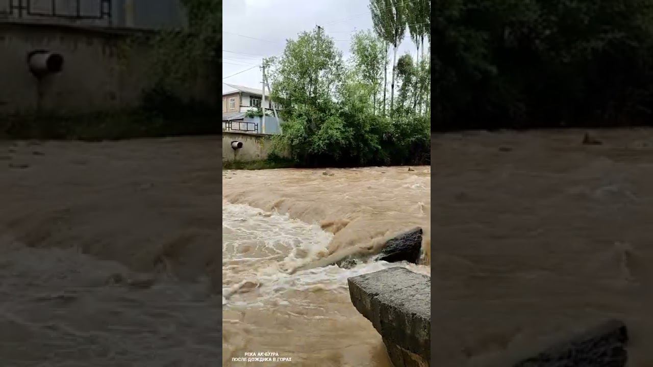 Река Ак-Буура после дождя | Кыргызстан | Ош #shorts