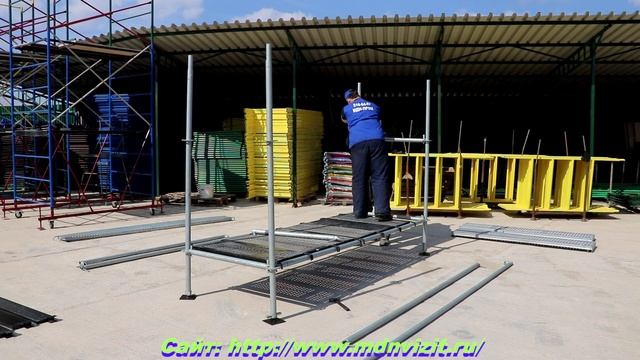 Сборка Оцинкованных клиновых лесов ЛСК-60 производства ООО "ПК МДН-Пром"