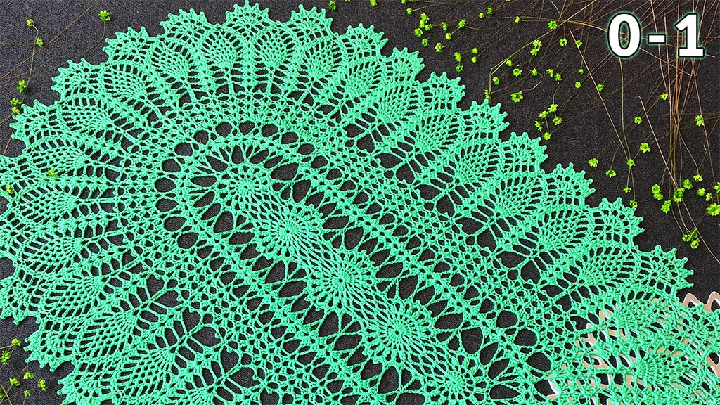 Овальная салфетка крючком, Натали, 0-1.mp4