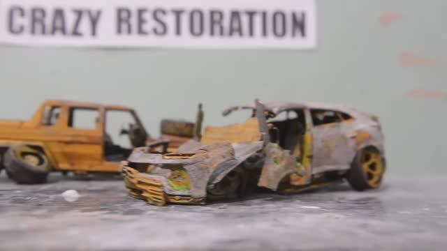 Mercedes-Benz G6x6 против Lamborghini Urus - Восстановление заброшенной модели автомобиля