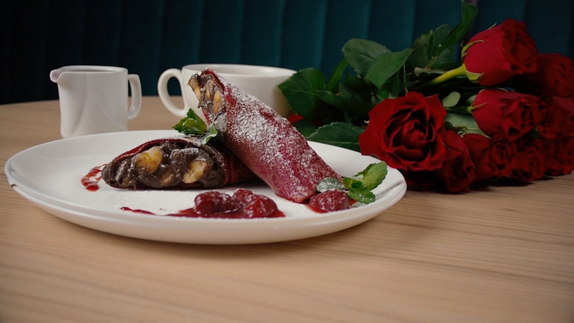 Рецепт. Дисерт из красных блинов