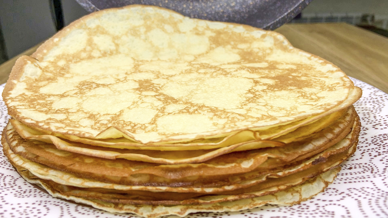 Вкусные Блины На Завтрак, делаю уже 20 лет, ни разу не подводил!