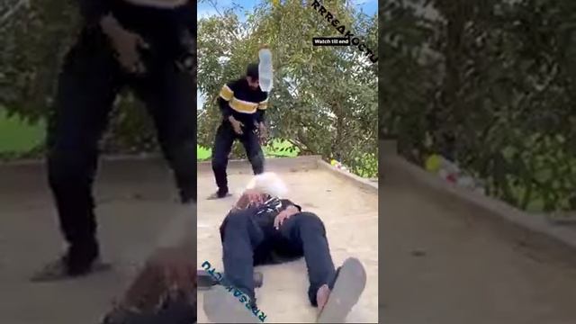 Соревнование с бутылкой ?#юмор