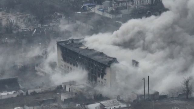 #Архив Боевое применение установки разминирования УР-83П по позициям ВСУ в одном из зданий Мариуполя