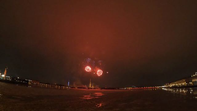 Санкт-Петербург Праздничный салют по случаю Дня защитника Отечества 2024