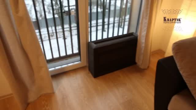 Сборка и монтаж двухстороннего экрана с коробом серии Элегант