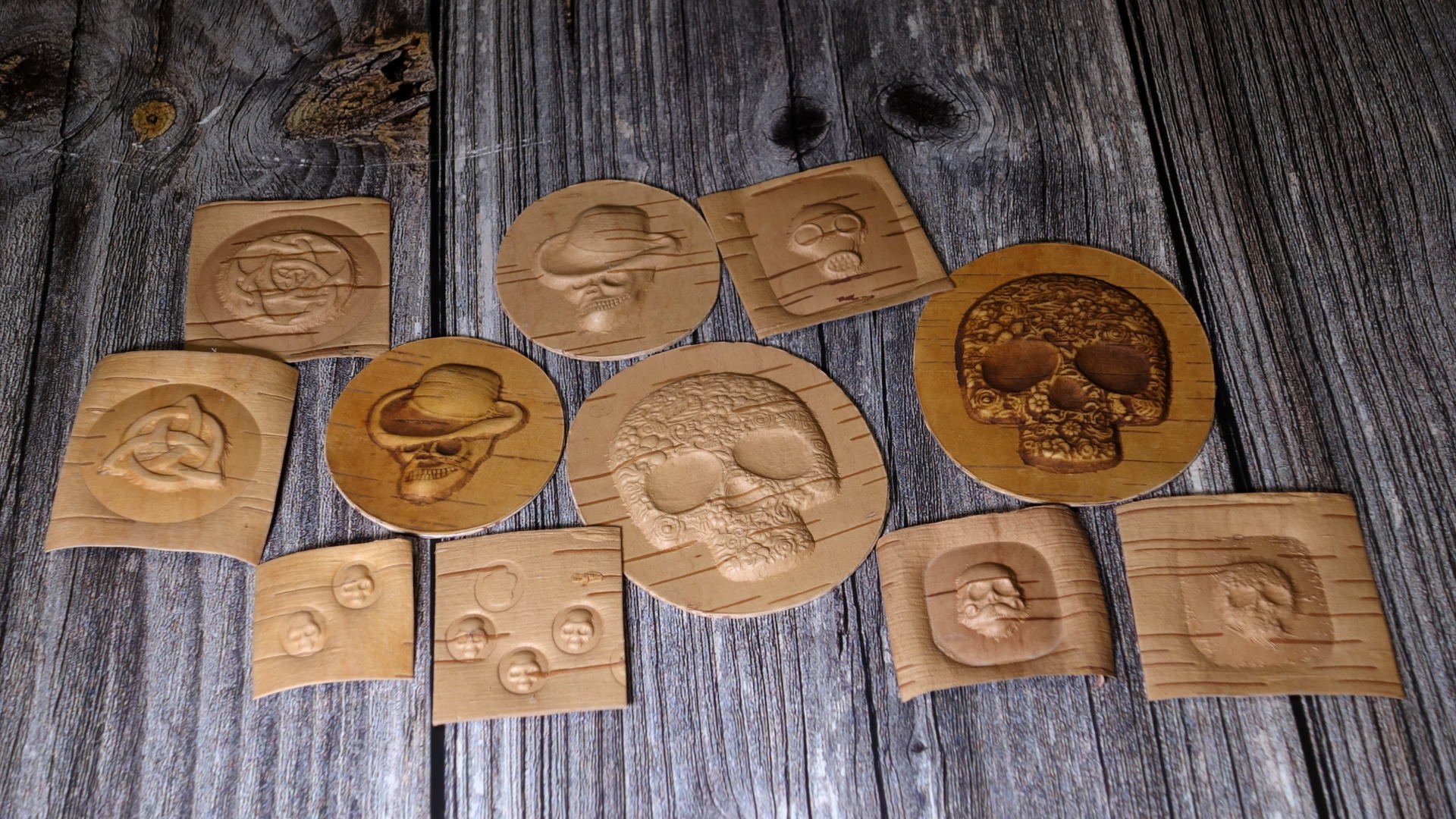 Объёмные штампы по бересте. № 22.