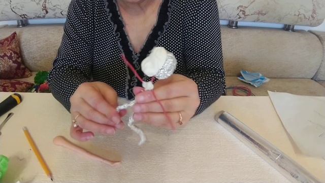 Ватная игрушка. Фея. Детальная проработка. Мастер класс. Часть 1.mp4