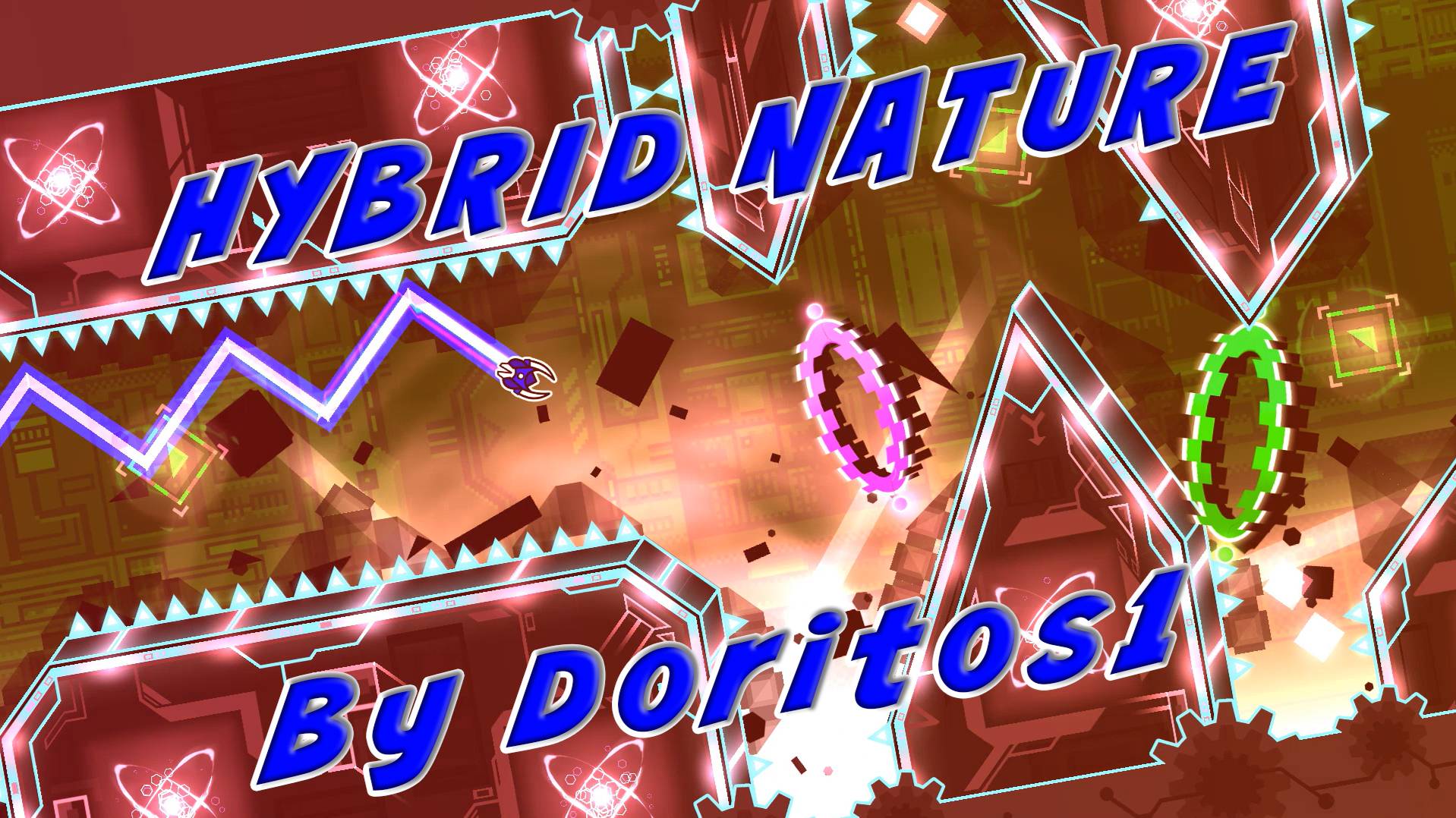 "Hybrid Nature" Weekly (Legendary Easy Demon) by Doritos1 [1 coin] | Geometry Dash 2.2