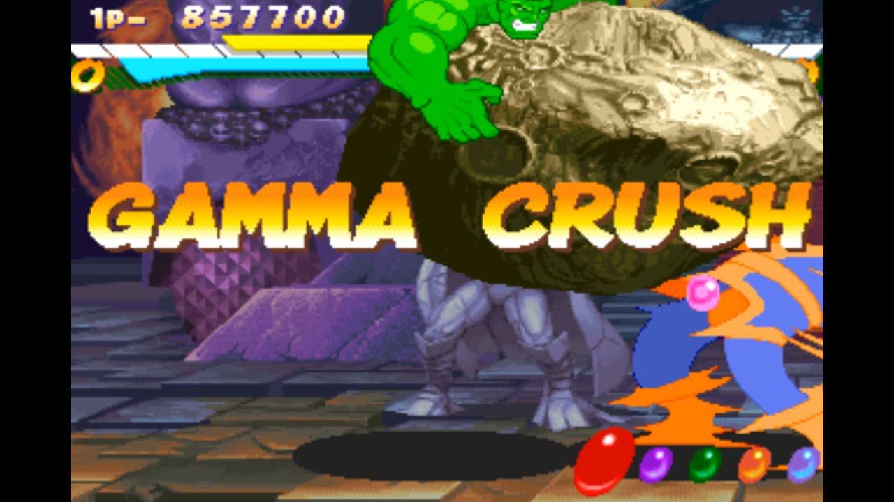 Marvel Super Heroes (MAME) Hulk Arcade, No Lose, No Gems Used