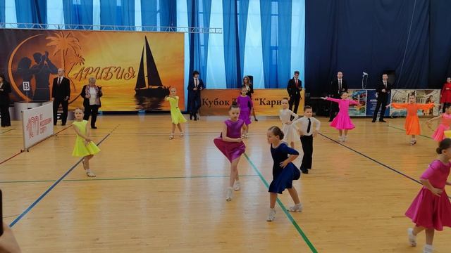 Спортивные танцы. Кубок Карибии. Н2, Н3. Вальс. Ча-Ча-Ча, Полька.