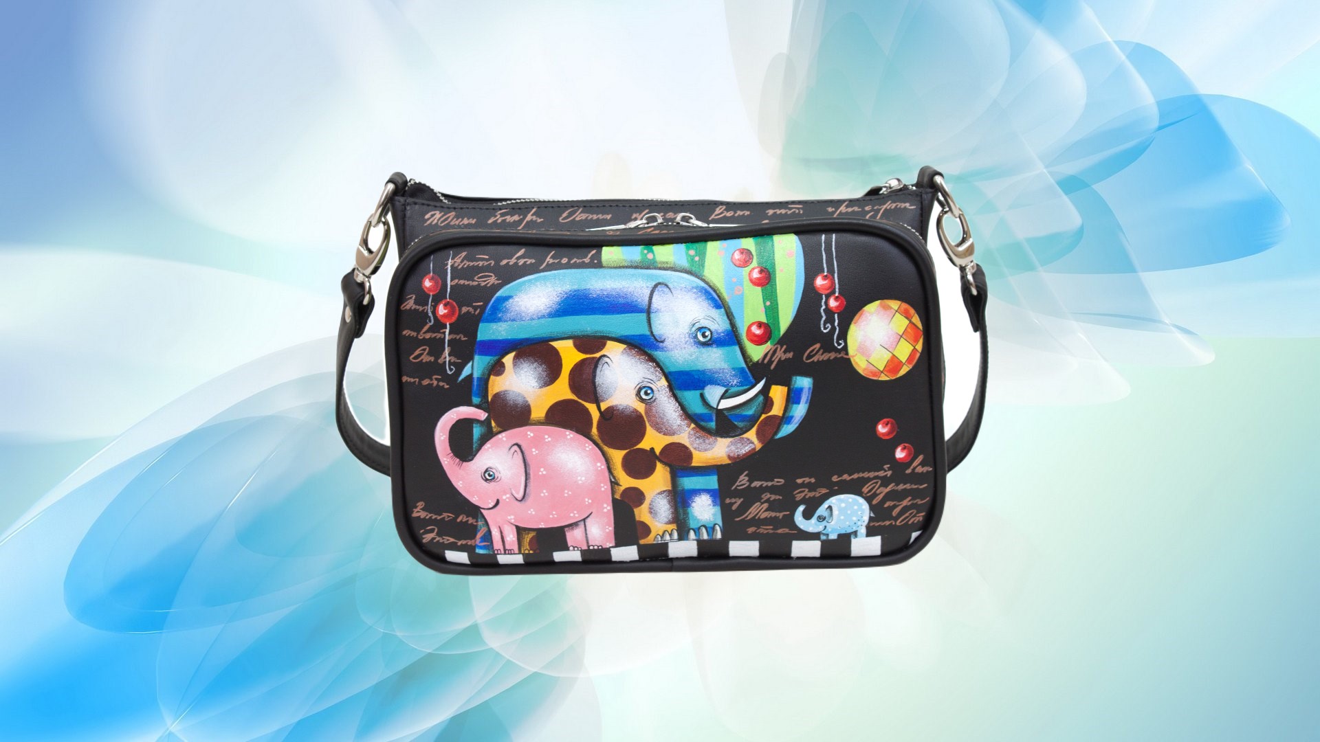 Средняя сумка "Этно Киты" Pelle-Volare