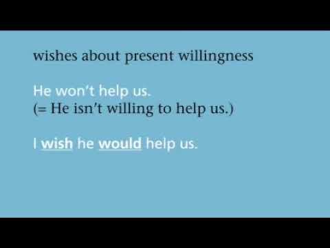wish and if only + could and would – Mode preview – Module 8