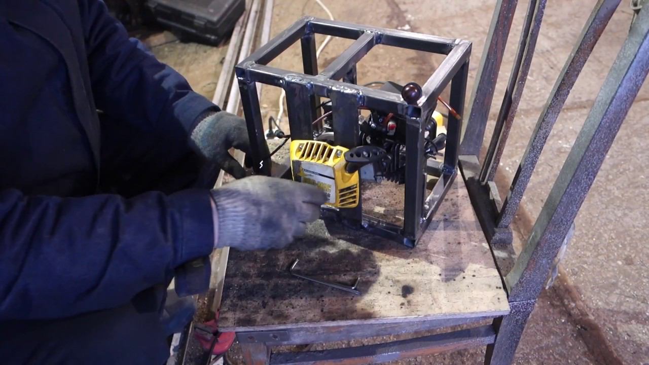 Мототележка из бензопилы. Рама для двигателя. Часть 1.