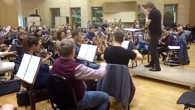 Крокус Сити Холл, репетиция к концерту "Титаник", 13.03,18  (фрагмент 2)