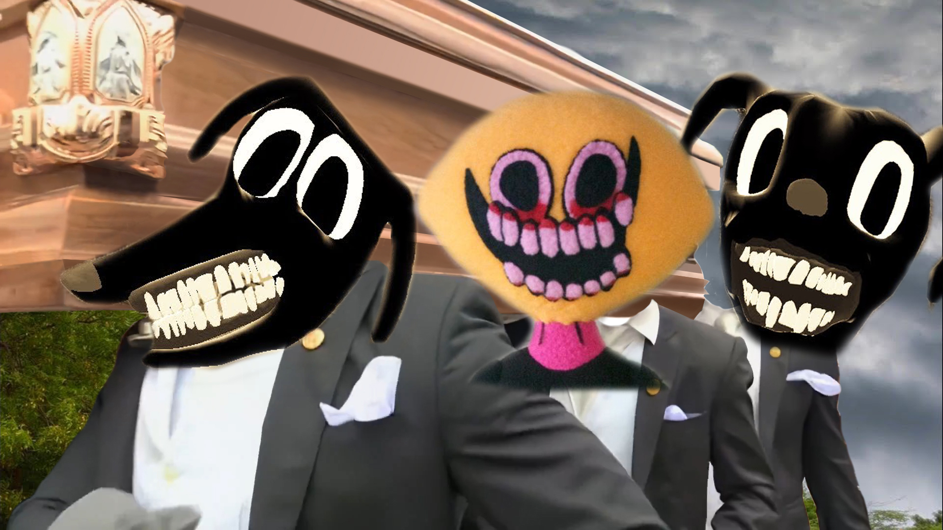 Мультяшная СОБАКА ПОЖИРАЕТ | Cartoon Dog Coffin Dance (Cover)