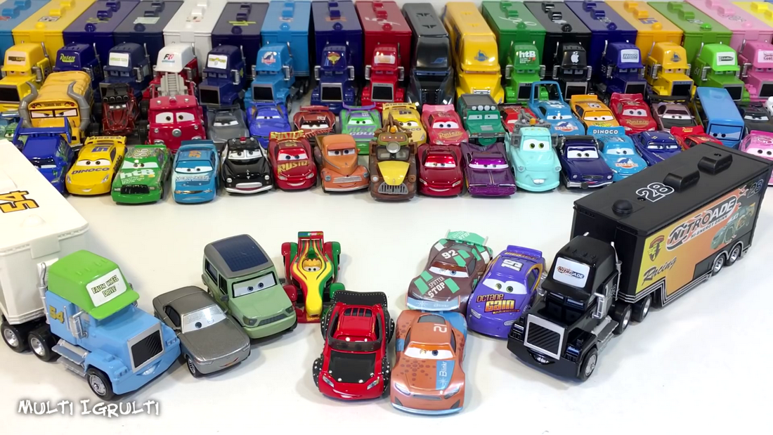 Тачки Игрушки Новые Машинки Дисней Трейлеры Гонщики Распаковка Мультики про Машинки Видео для Детей