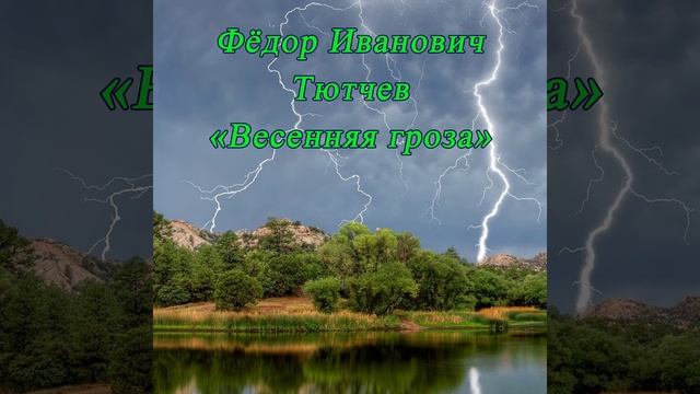 Весенняя гроза - Тютчев Ф. И. #shorts