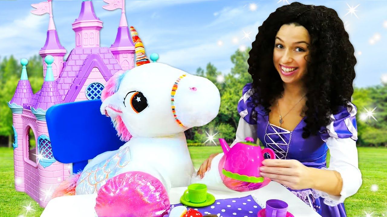 Новый видео сборник - Принцессы Диснея и Милые Единорожки! - Весёлые игры для девочек. Косплей.