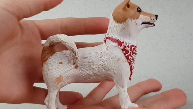 Фигурка собака из полимерной глины с портретным сходством Статуэтка ручной работы на заказ AnneAlArt
