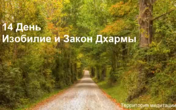 14 День Медитация Изобилие и Закон Дхармы