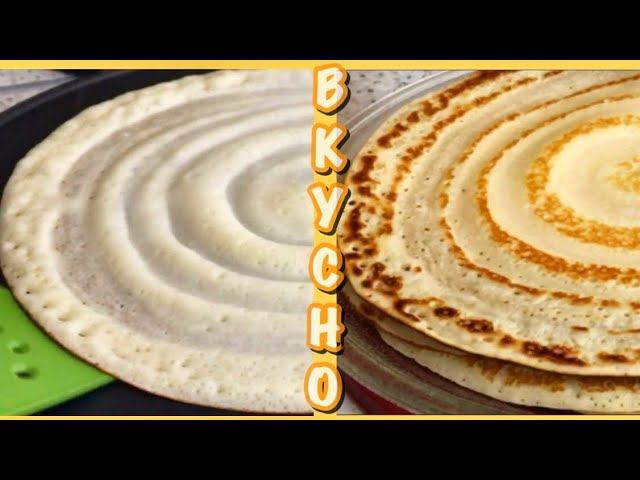 Блинчики из воздушных пузырьков. Заварные БЛИНЫ на кефире.