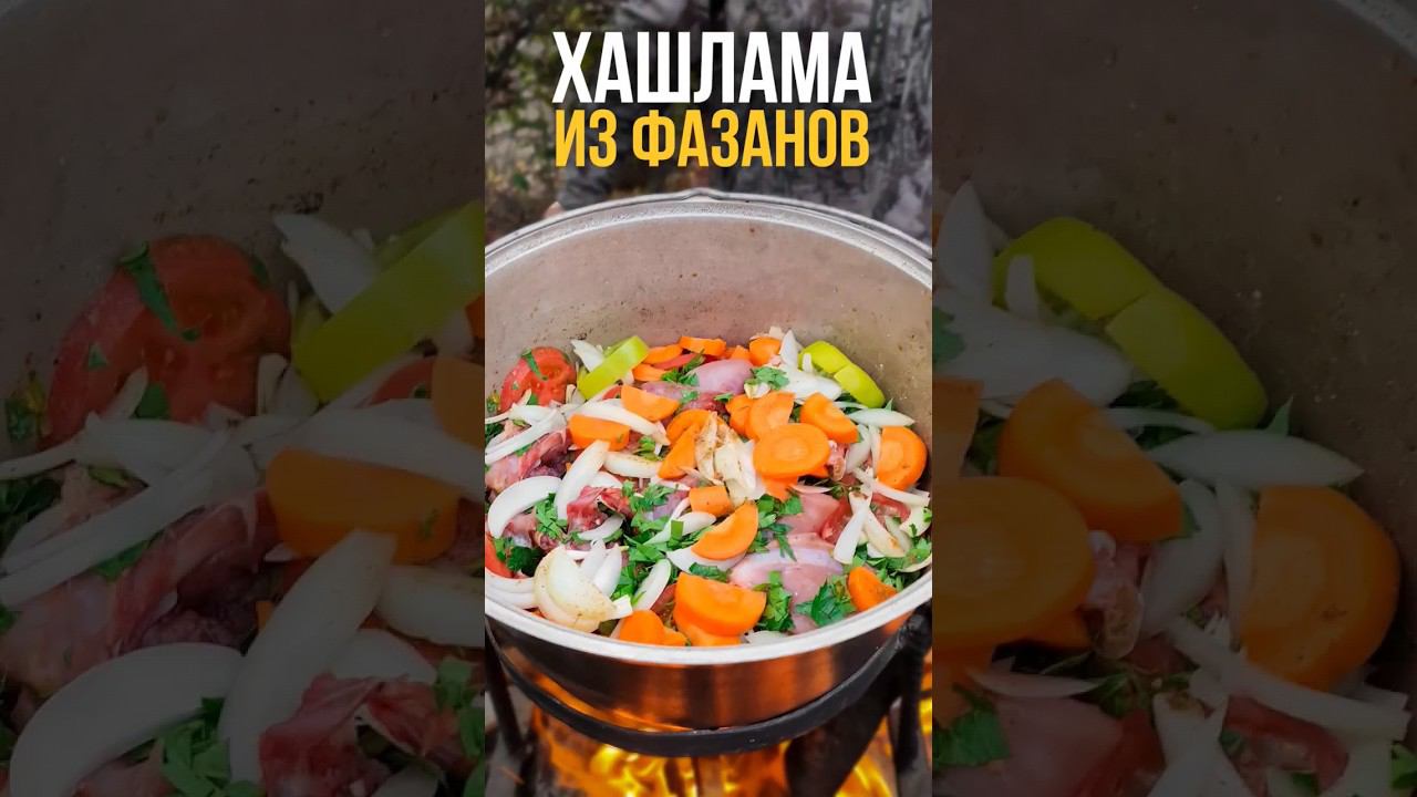 Готовим хашламу из фазанов! #охотарыбалка #готовка #кулинария #готовканаприроде #хашлама #рецепты